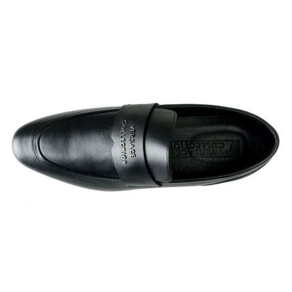 Versace Collection | Shoes | Versace Collection Mens Black Leather ...